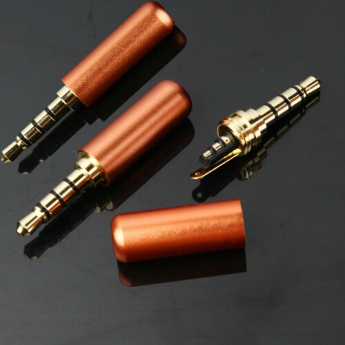 Jual Jack 4 Pole Pin 3.5 mm warna emas untuk audio alumunium - AUX 3 ...