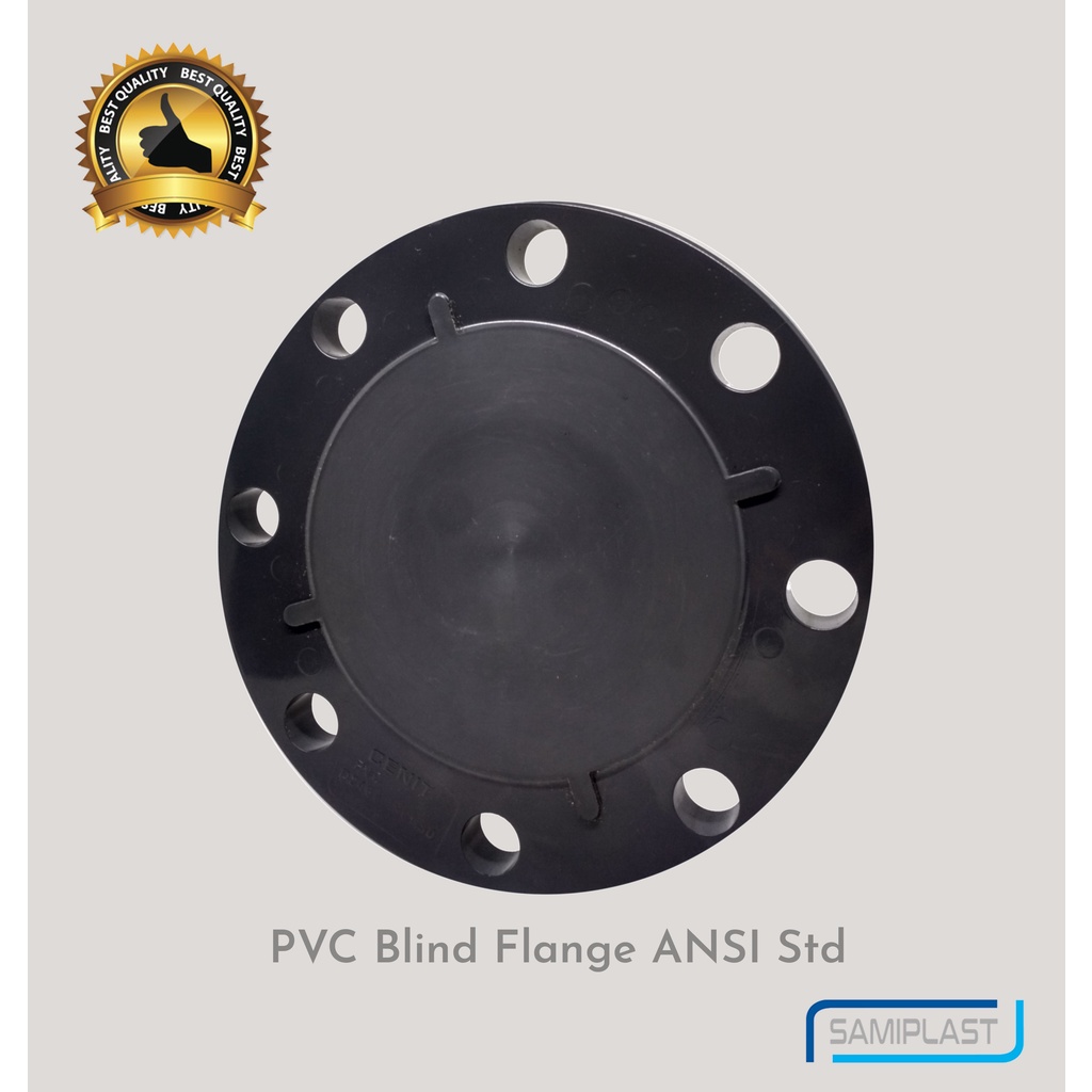 Jual PVC Blind Flange SCH80 ASTM D2467 Size 2 inchi | Shopee Indonesia