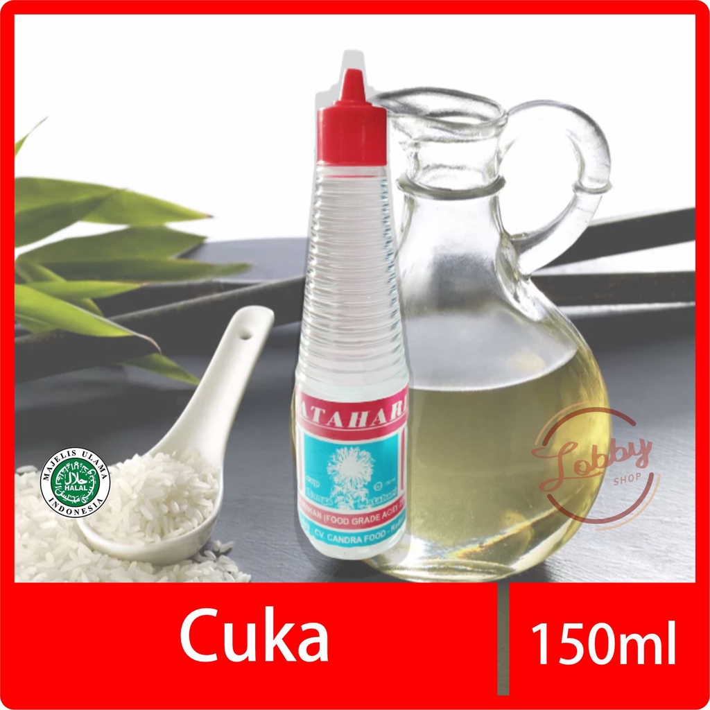 Jual Cuka organik Cap Matahari Kemasan 135ml non MSG Asam cuka makan ...