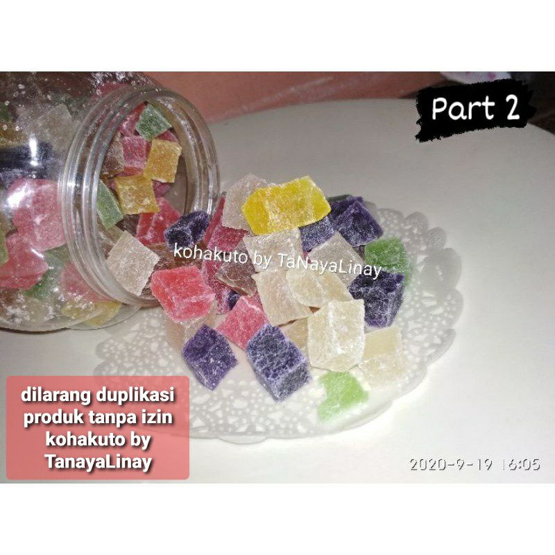 Jual kohakuto candy bentuk dadu toples medium 300ml | Shopee Indonesia
