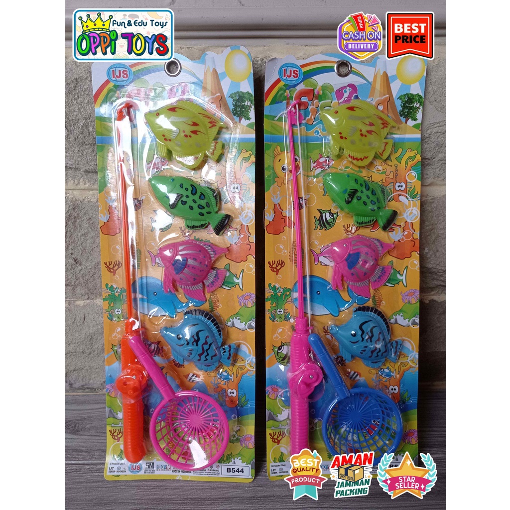 Jual [COD] Mainan Pancingan Set 4 Ikan B544 - Mainan Pancing Pancingan ...