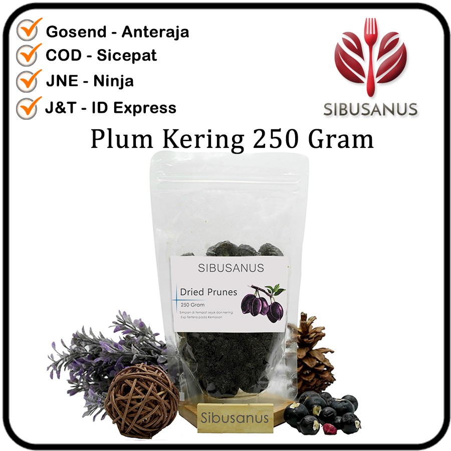 Jual Plum kering 250 Gram - Pitted Prunes 250 gr - Unsweetened Dried ...