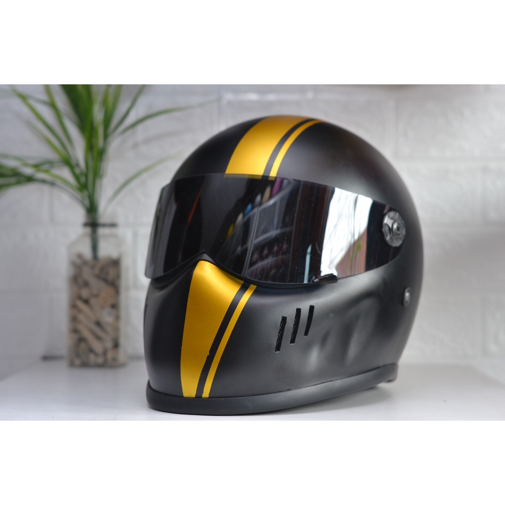 Jual HELM CUSTOM RETRO BANDIT XXR TRACKER WITH VISOR ( MR HELM ...