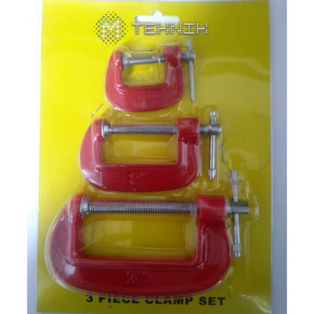 Jual Clamp C | Alat press Penjepit sepatu dan kayu Clamp C 3 pcs ...