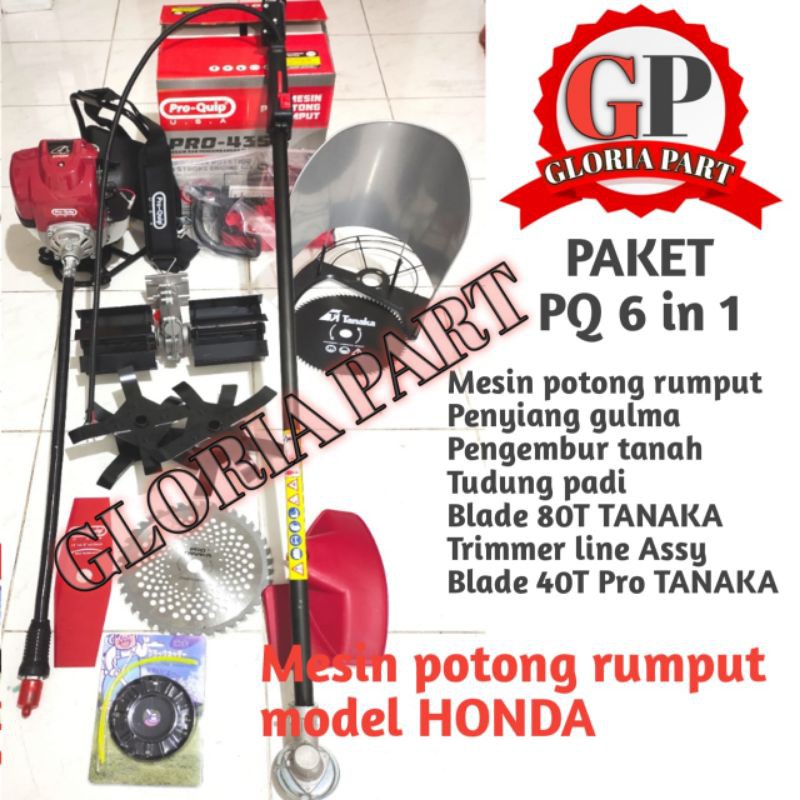 Jual Mesin Potong Rumput 4TAK- Modelnya Seperti HONDA GX435(PQ6 in 1 ...