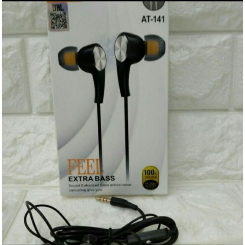 Jual HF handsfree JBL AT-141 extra super bass Heandset JBL AT-141 ...