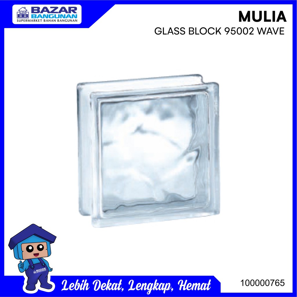 Jual Mulia - Glass Block / Gelas Blok Wave 95002 | Shopee Indonesia
