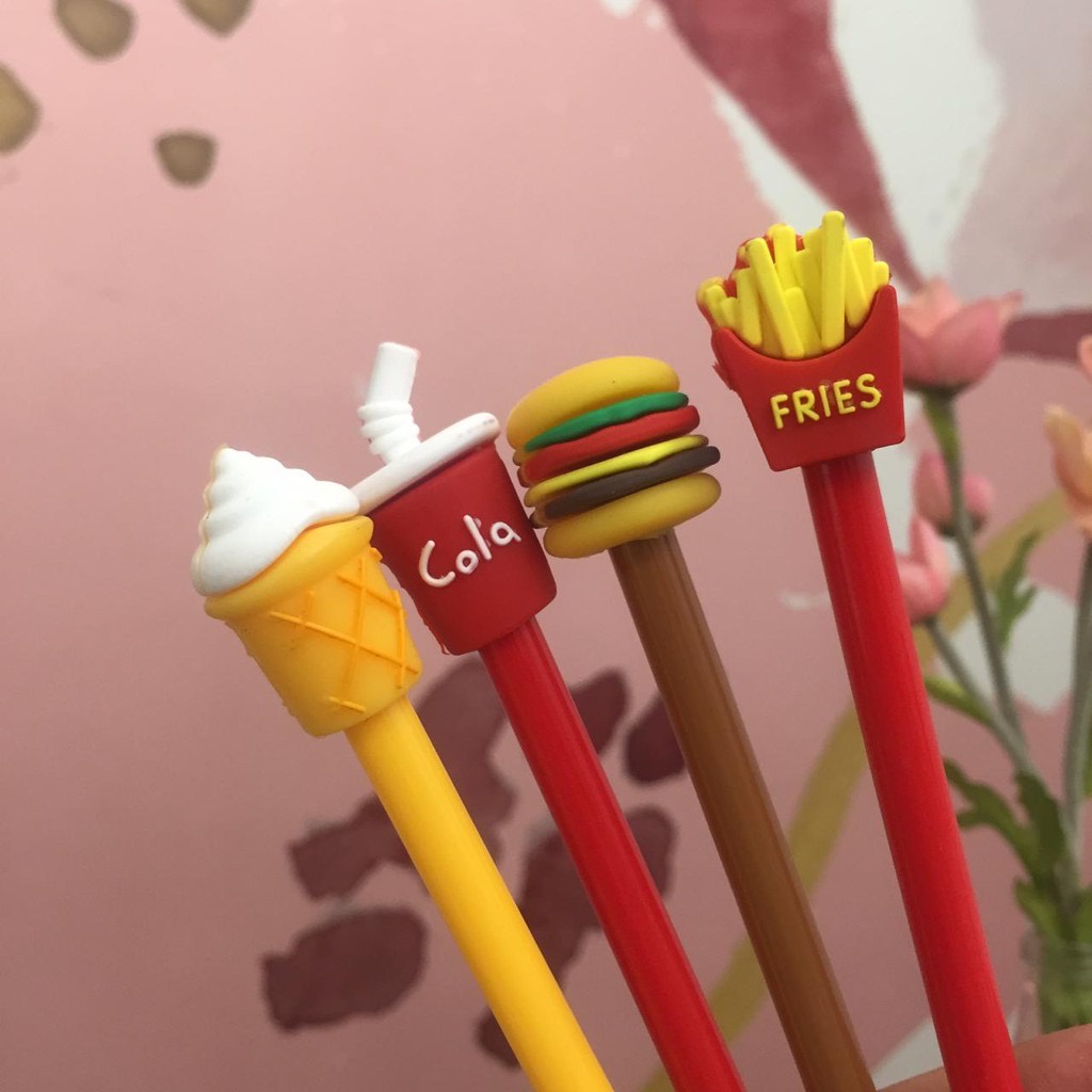 Jual PULPEN KARAKTER MCD BURGER KENTANG COLA ICE CREAM PENA PEN GEL ...