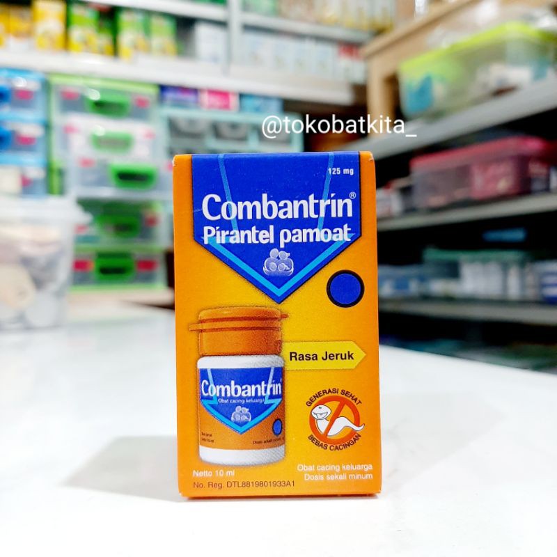 Jual COMBANTRIN SYRUP / ANAK-ANAK / RASA JERUK 2-12TAHUN / OBAT CACING ...