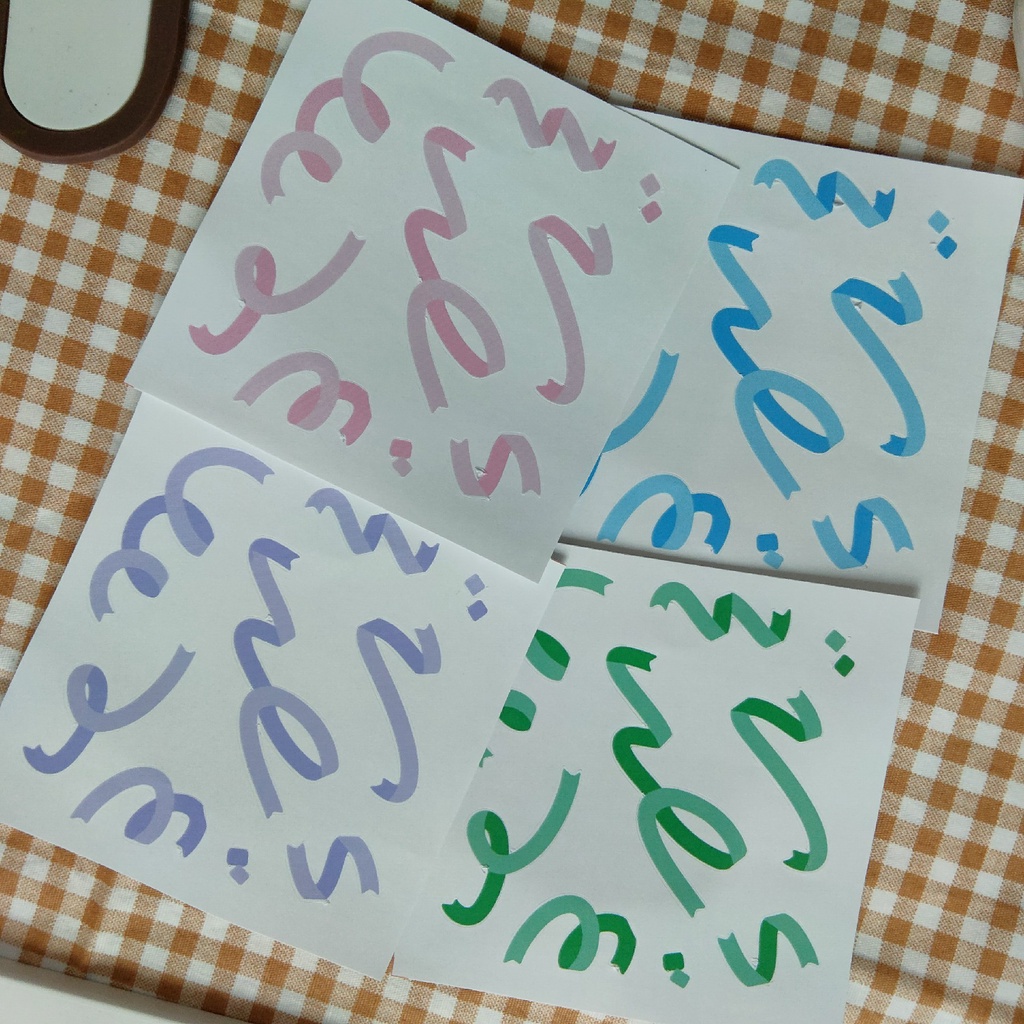 Jual sticker aesthetic CONFETTI 1 by gioshi.store | Shopee Indonesia