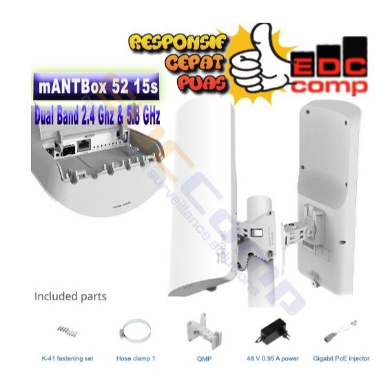 Jual Mikrotik mANTBox-52 15s RBD22UGS-5HPacD2HnD-15S Dual Band Wireless ...