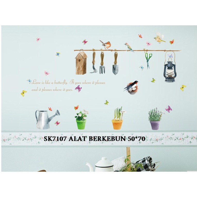 Jual Wallsticker Garden Berkebun Gantung Stiker Dinding Wallpaper ...