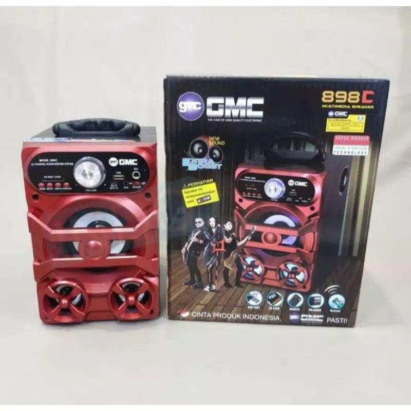 Jual Speaker GMC portable speaker Tipe 898C | Shopee Indonesia