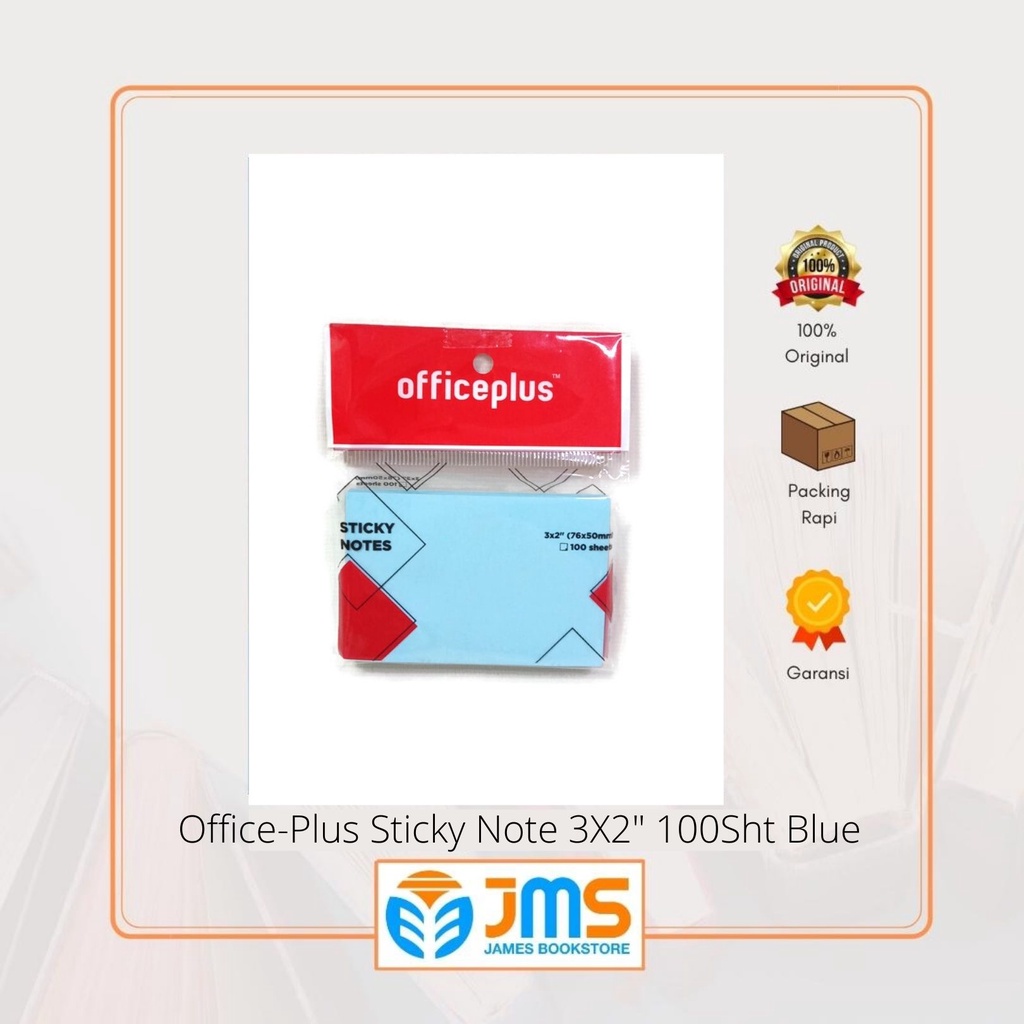Jual Sticky Note Office-Plus 3X2 100Sht Blue | Shopee Indonesia