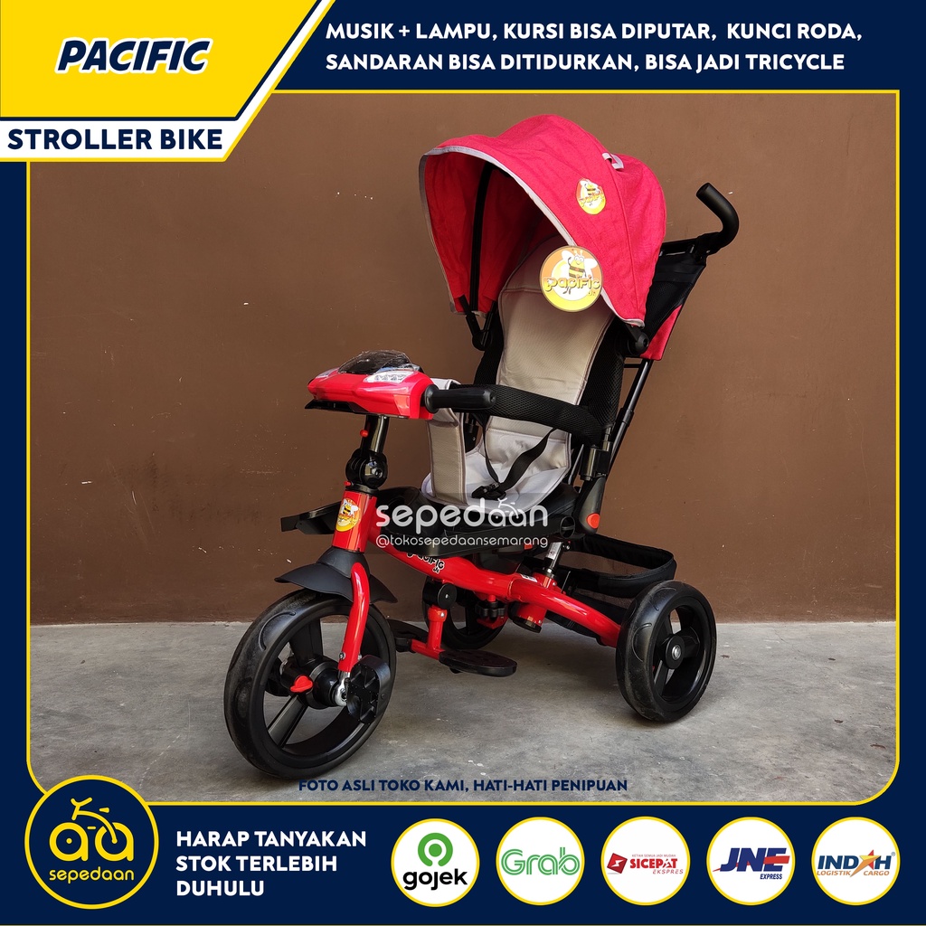 Jual Sepeda Mainan Anak Stroller Tricycle Pacific - 3 (PULAU JAWA ...