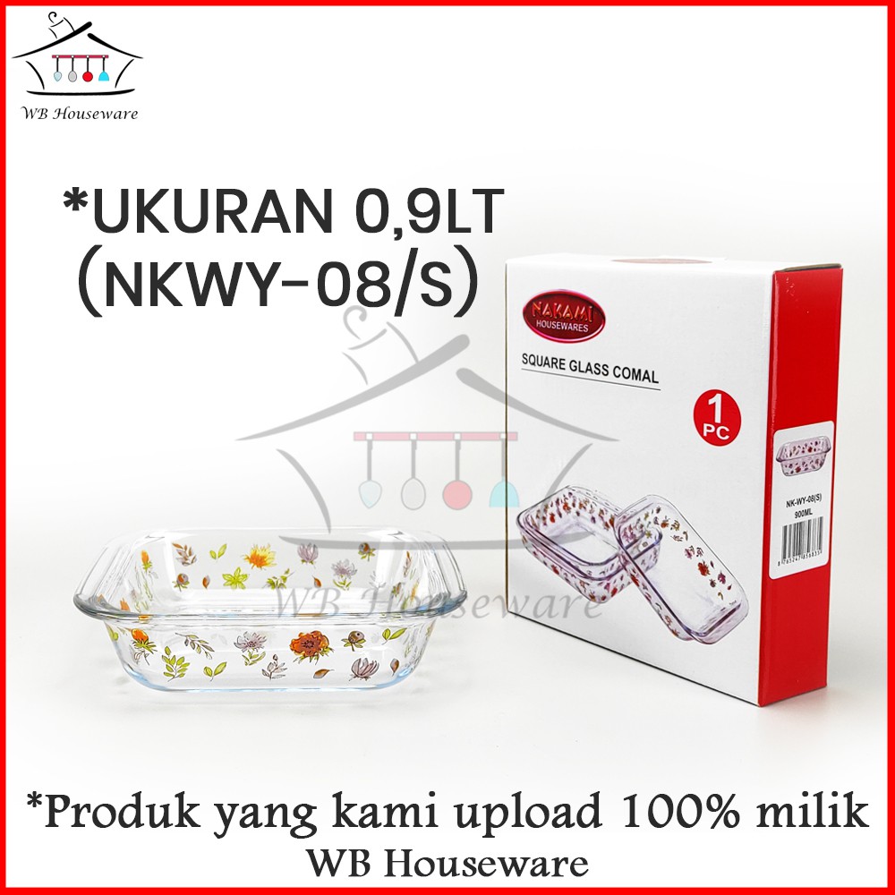 Jual loyang kaca tahan panas segi / Square Glass Comal Basy Wadah ...