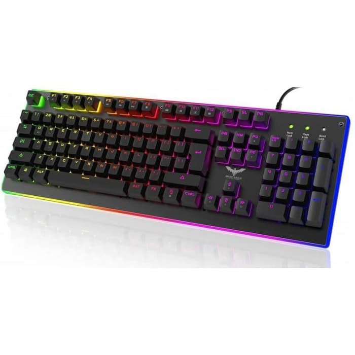 Jual Havit HV-KB380L LED Backlit Wired Gaming Keyboard Mechanical FEEL ...