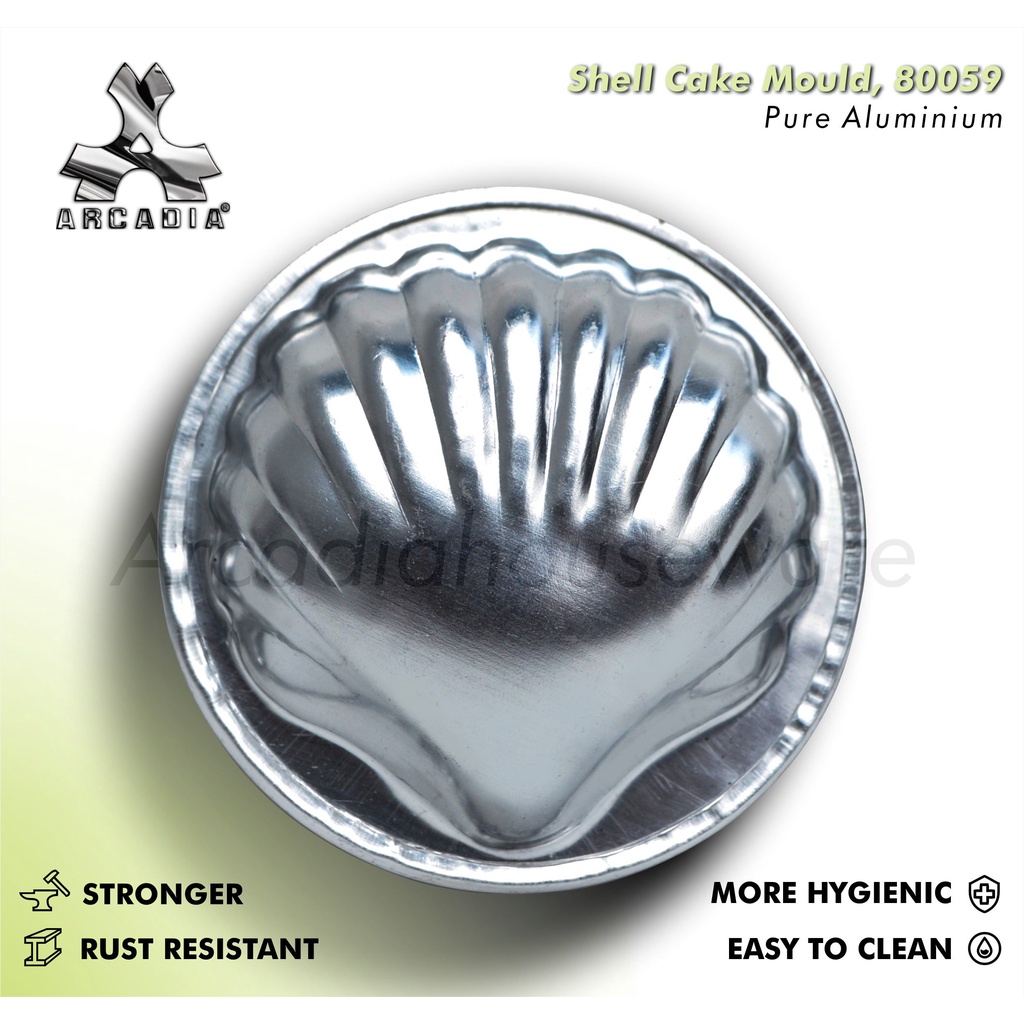 Jual Cetakan Kue bentuk Kerang, cetakan kue aluminium - 80059 | Shopee ...