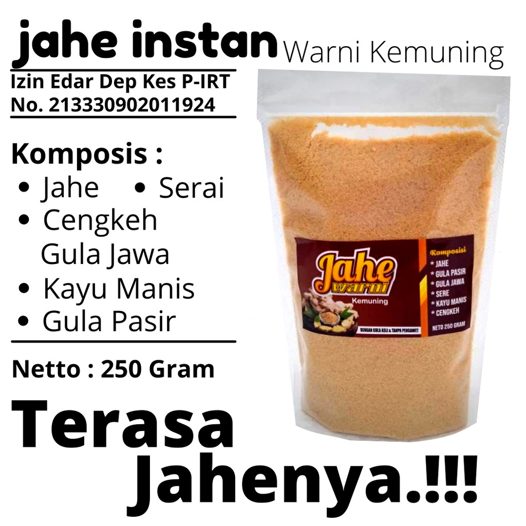 Jual Minuman Bubuk Jahe Instan 250 Gram Oleh - oleh Khs Kebun Teh ... Jual Minuman Bubuk Jahe Instan 250 Gram Oleh - oleh Khs Kebun Teh ...