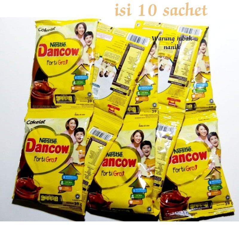 Jual Susu Dancow Fortigro Vanila dan Coklat Per Renceng Isi 10 bungkus ...