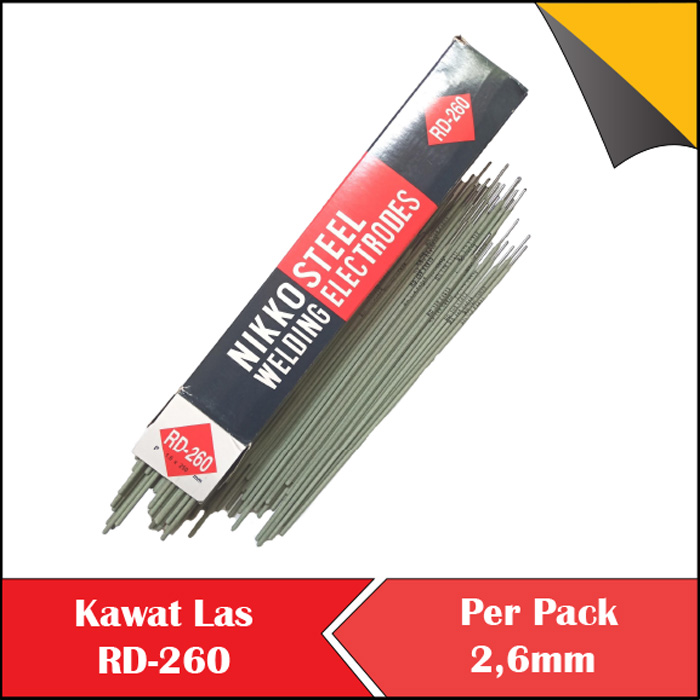 Jual Kawat las RD 260 2,6 mm Nikko Steel 5kg per pack | Shopee Indonesia