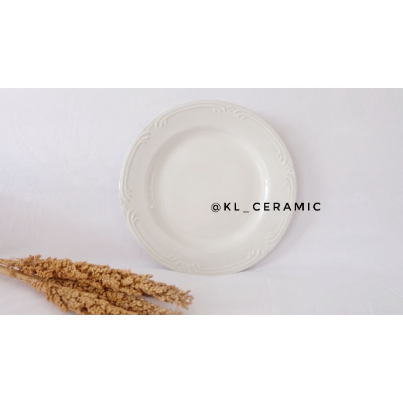 Jual piring keramik vintage classic / piring keramik aesthetic / piring ...