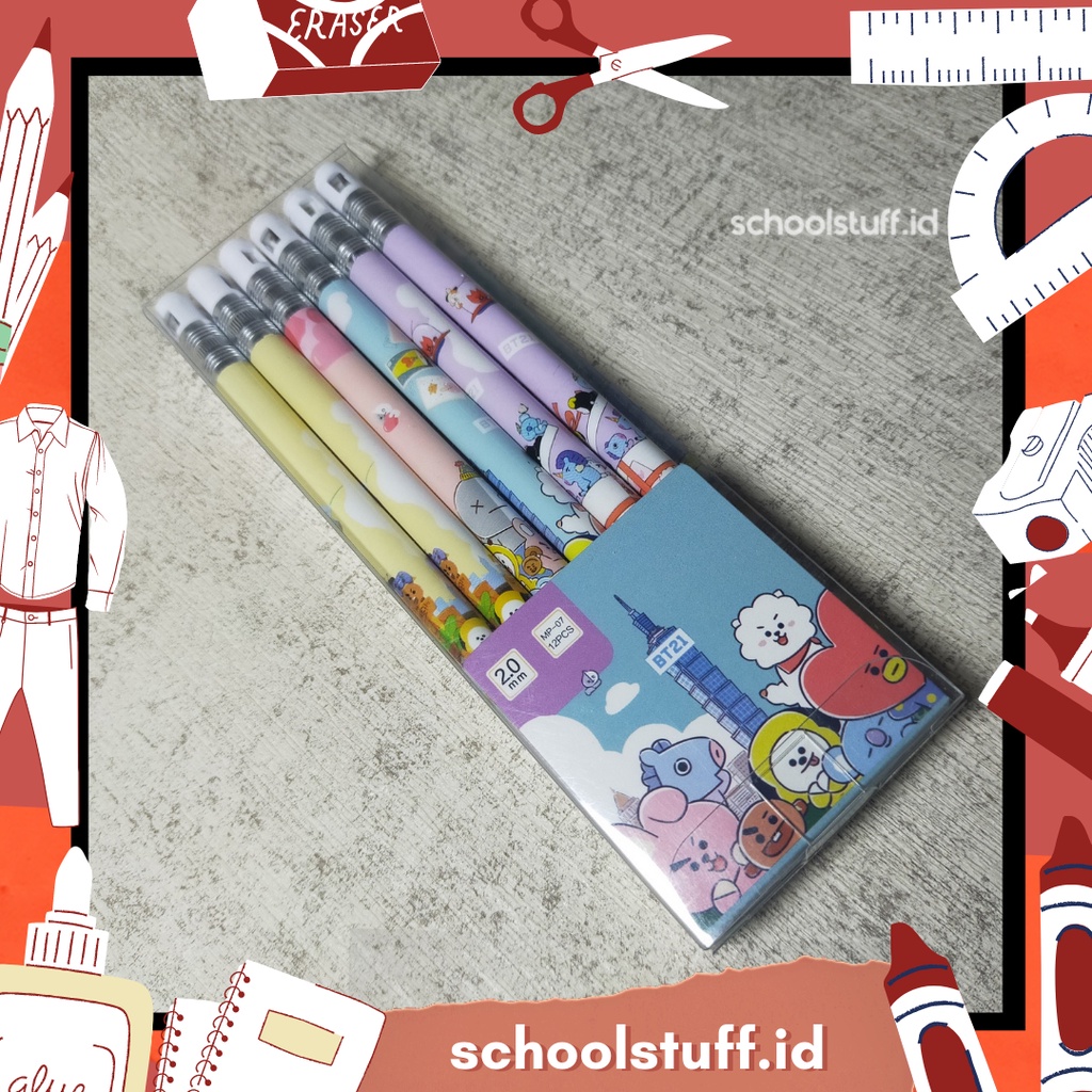 Jual Pensil Mekanik / Pilot BTS BT21 2mm | Shopee Indonesia