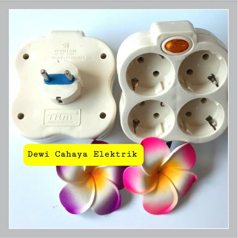 Jual Stop Kontak 4 in 1+ Saklar Lampu - Colokan 4 Lubang - OB 4 in1 100 ...