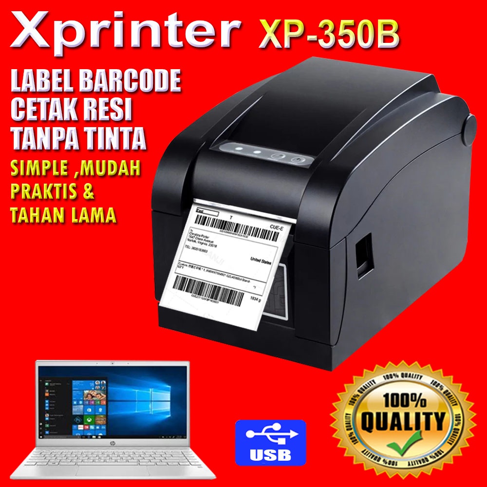 Jual PRINTER THERMAL THERMAL XPRINTER TERMAL BARCODE XP-350B XP350B ...