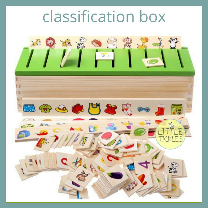 Jual Knowledge Classification Sorting Montessori Learning Box | Shopee ...