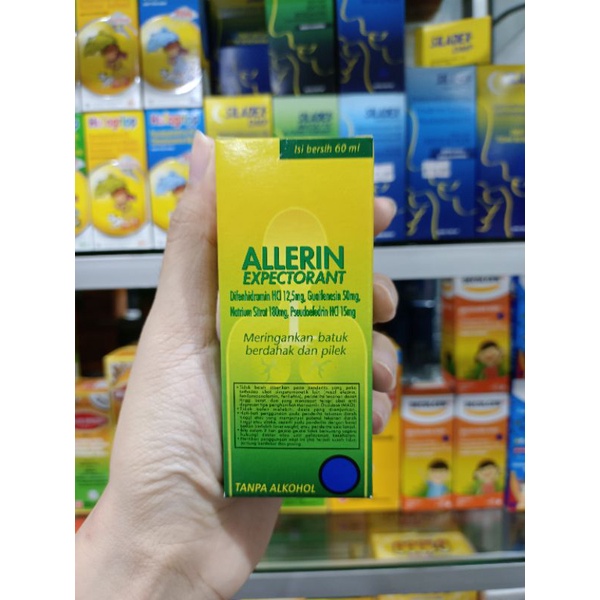 Jual ALLERIN EXPECTORANT SIRUP 60 ML / ALLERIN EKSPEKTORAN MENGATASI ...