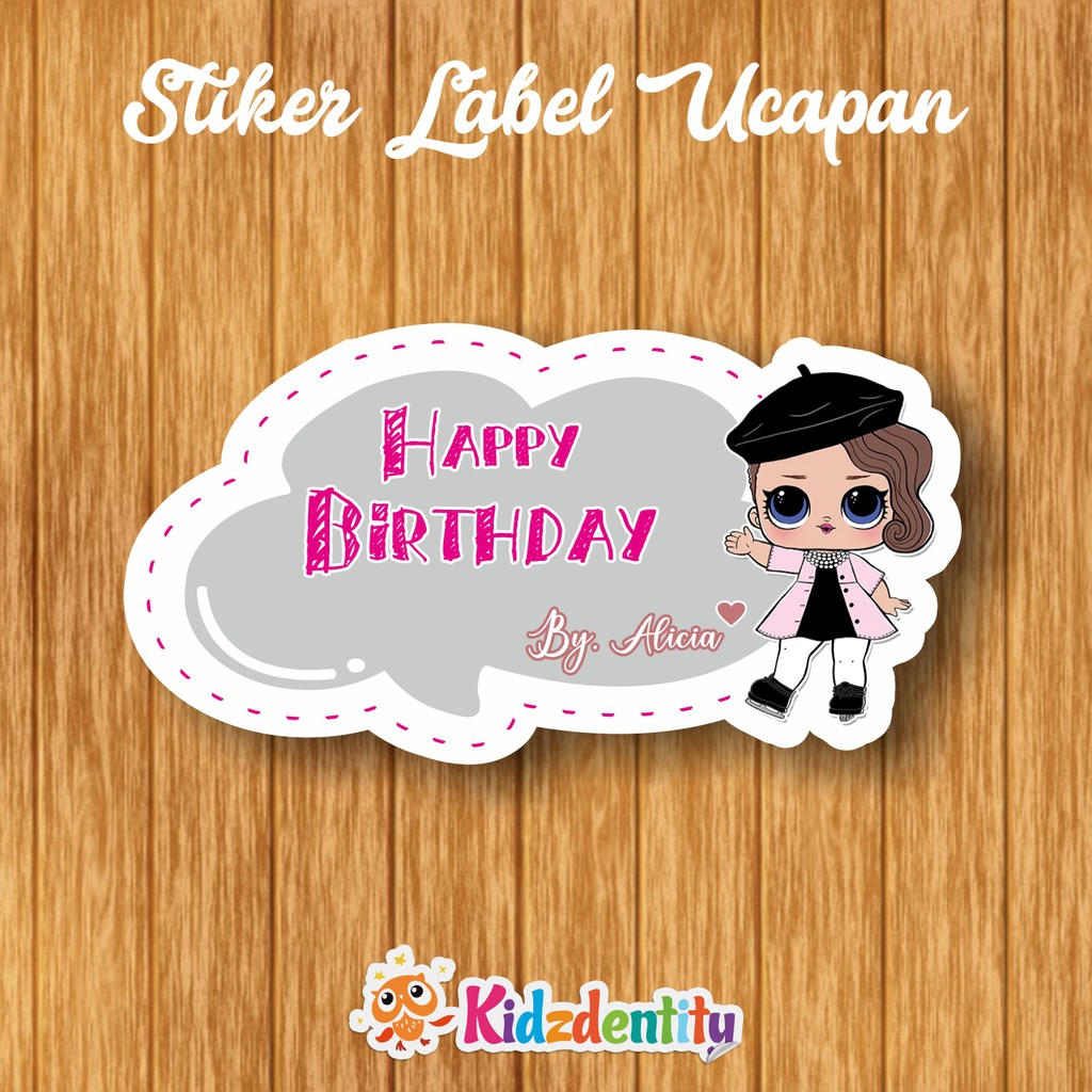 Jual STIKER LABEL UCAPAN ULTAH "E" | Shopee Indonesia