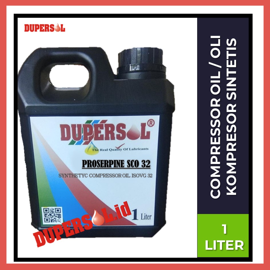 Jual DUPERSOL PROSERPINE SCO 32 / Oli Kompresor Screw Sintetik Iso Vg ...