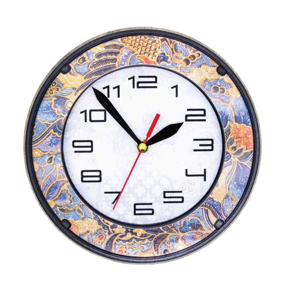 Jual Jam Dinding 20 cm Motif Batik dan Kayu dan Bintang | Shopee Indonesia