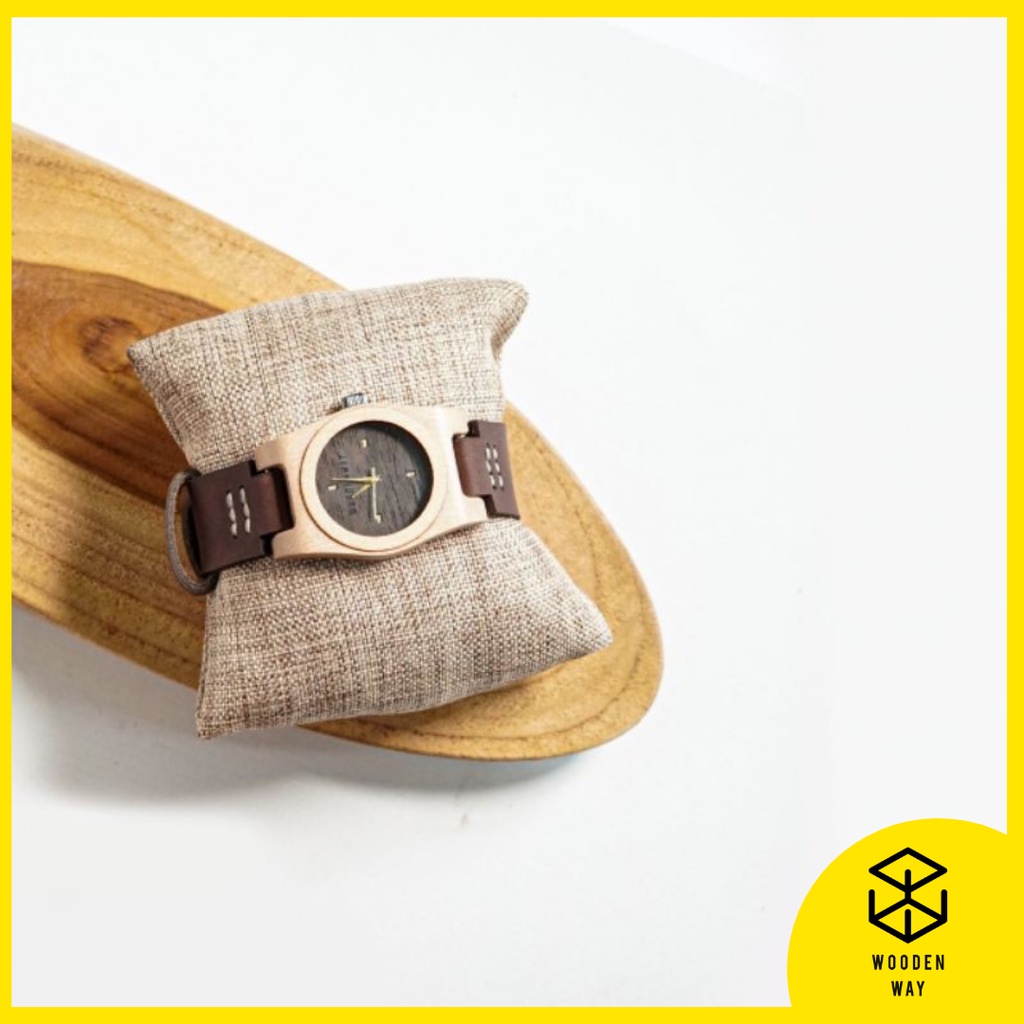 Jual WOODENWAY Jam Tangan Kayu Pria Wanita - ganesha Jam tangan kayu ...