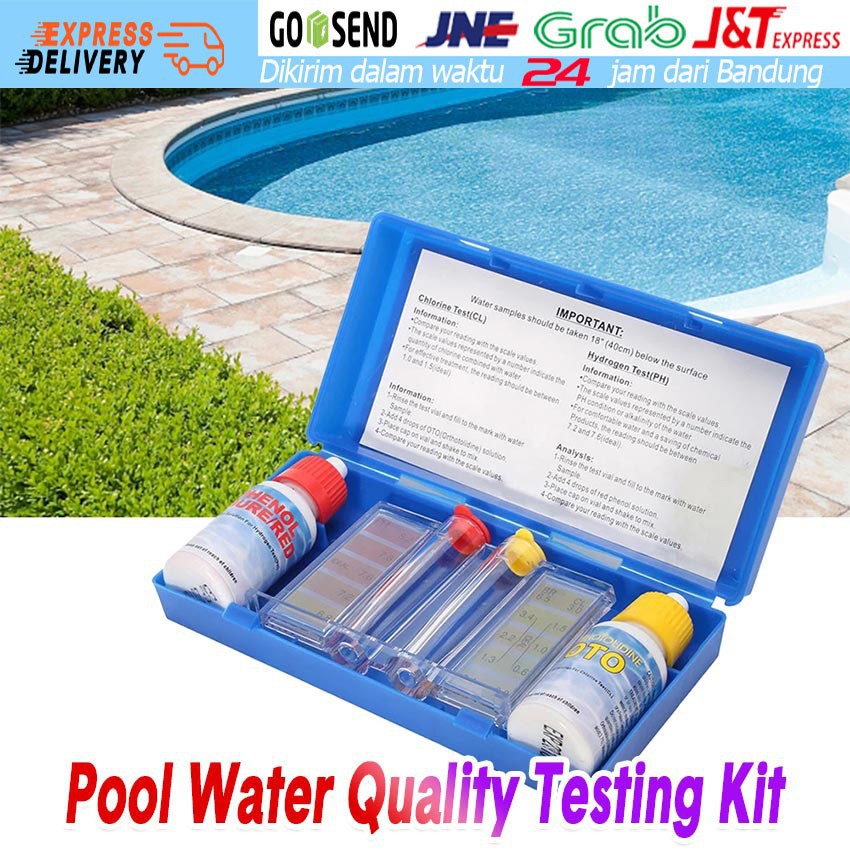Jual Tes Kit oto ph 2 In 1 Complete Yuho Test PH Dan Chlorine Kolam ...