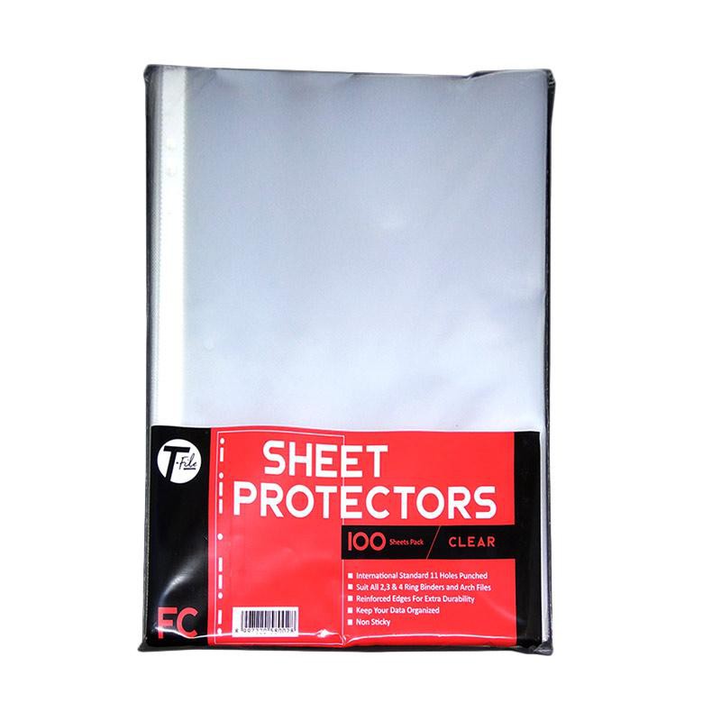 Jual T-FILE Clear Sheet Protector File [1 pak-100 Sheets] - FOLIO ...