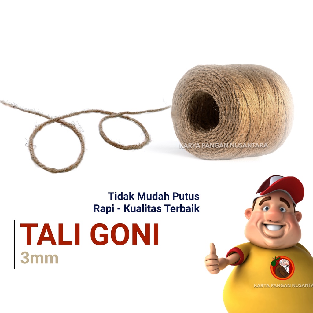 Jual TALI GONI 3MM TALI RAMI TALI BOX HAMPERS CRAFT SOUVENIR PER METER | Shopee Indonesia