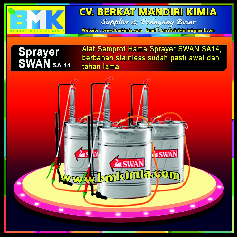 Jual SWAN SA 14 Mesin Penyemprot Hama Manual 14 L Stainless Steel ...