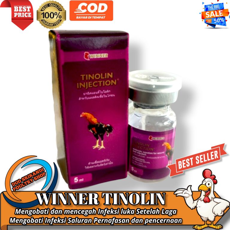 Jual WINNER TINOLIN INJEK - Obat Ayam Penyembuh Luka Infeksi dan ...