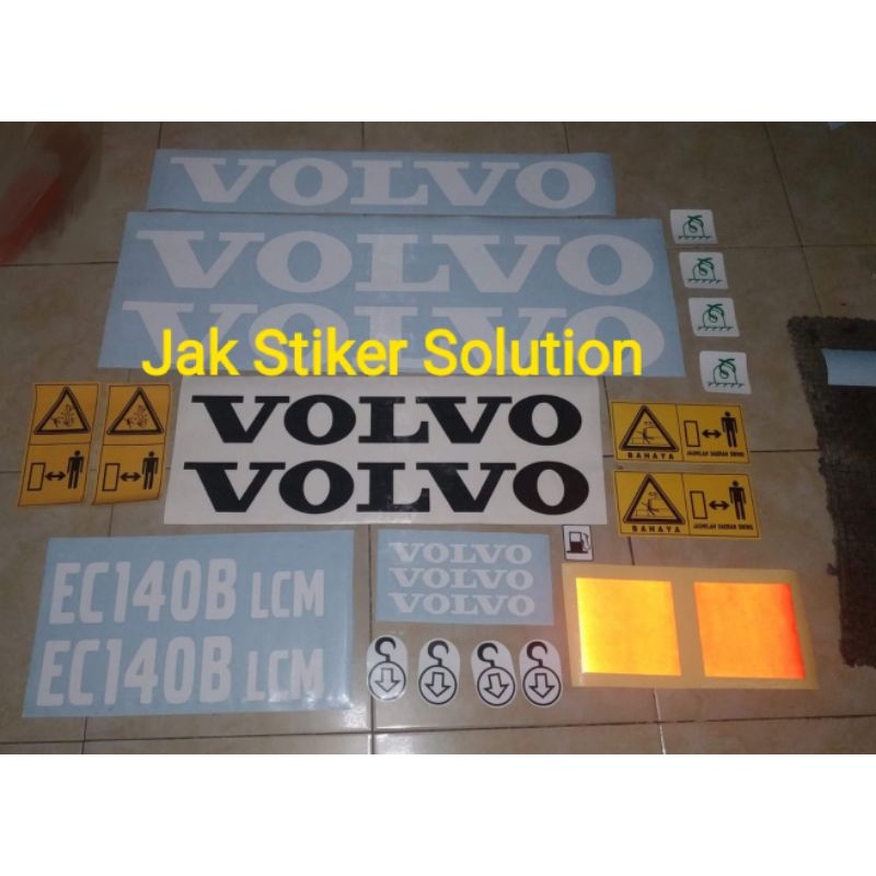 Jual Stiker Excavator Volvo EC140B LCM,LC Sticker Alat Berat | Shopee ...