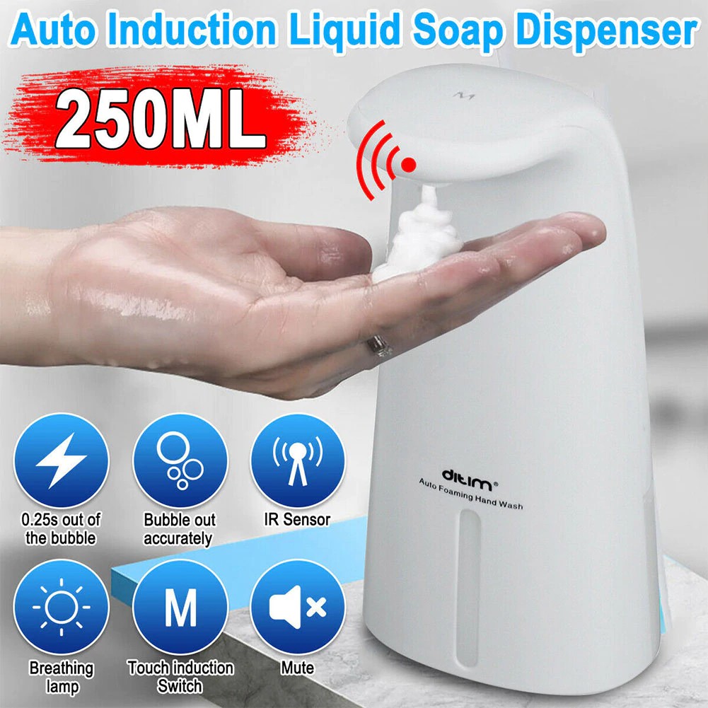 Jual Dispenser Sabun Cair Otomatis Touchless Sensor 250 ML | Shopee ...