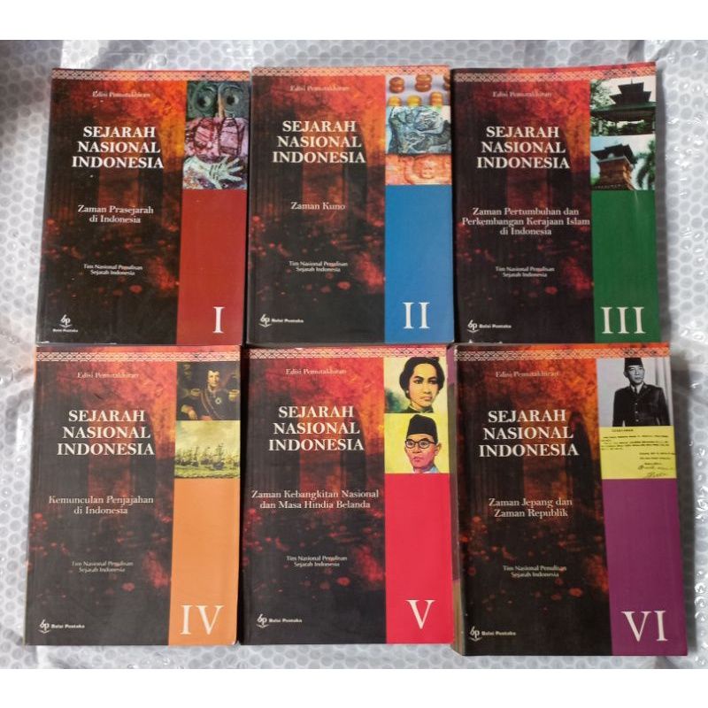 Jual BUKU ORIGINAL SEJARAH NASIONAL INDONESIA JILID 1 2 3 4 5 6 ENSIKLOPEDIA BIOGRAFI SENI ...