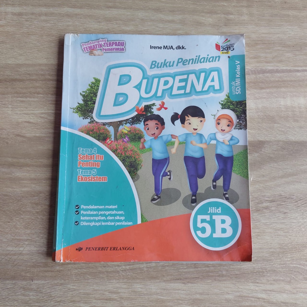 Jual BUKU PENILAIAN BUPENA UNTUK SD/MI JILID 5B ERLANGGA | Shopee Indonesia