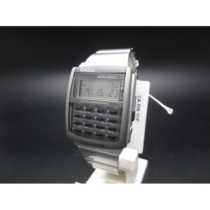 Jual Casio Calculator Kalkulator Jam Tangan Rantai Silver CA-506-1 ...