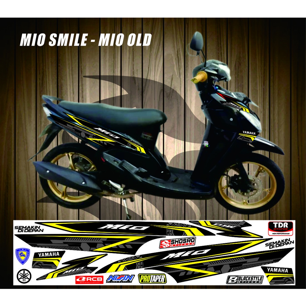 Jual COD LIS / ART CUSTOM VARIASI MIO OLD/MIO SMILE STRIPING CUSTOM STICKER/STRIPING VARIASI ...