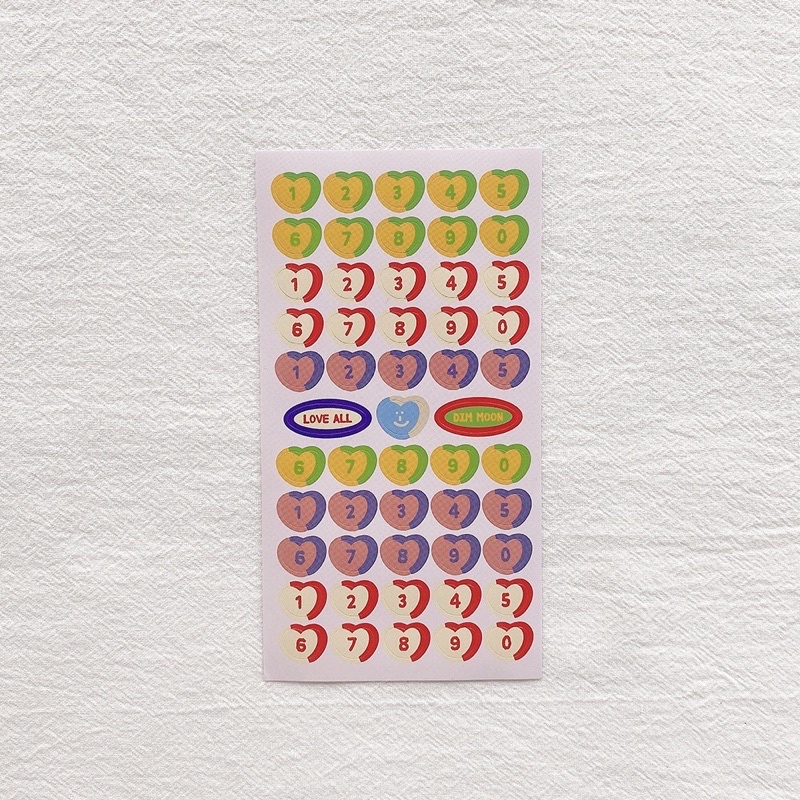 Jual Love Alphabet Sticker Sheet Sticker Aesthetic Deco Sticker Hias