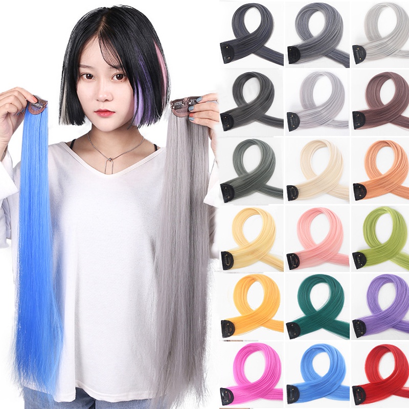 Jual Wig Rambut Palsu Wanita Pemanjang Rambut Palsu Warna Jepit Aneka ...