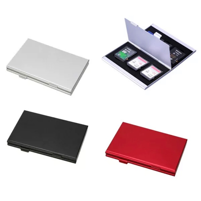 Jual Metal 10 In 1 Card Storage - Kotak Simpan Memory 4 SD 4 Micro TF 2 ...