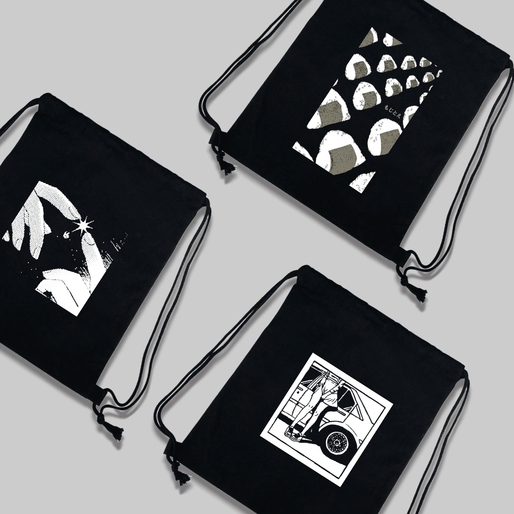 Jual Calories Stringbag Hitam Estetik jejepangan Style Jepang klasik ...